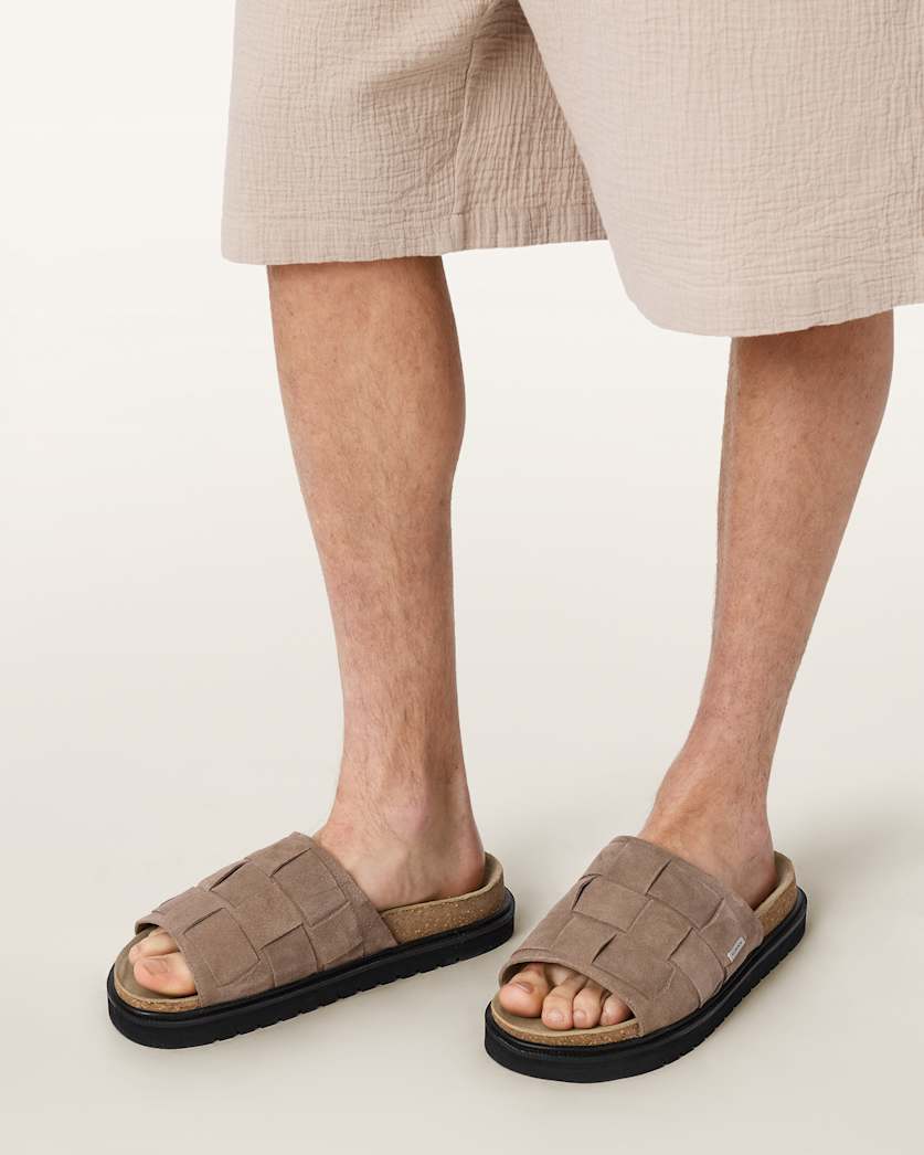 Randal Woven Leather Sandals KAROO BROWN | ALLSAINTS FR